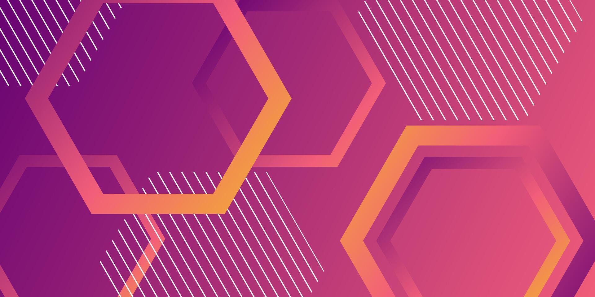 Abstract geometric 3D background with bright color design. Colorful hexagon pattern elements ...