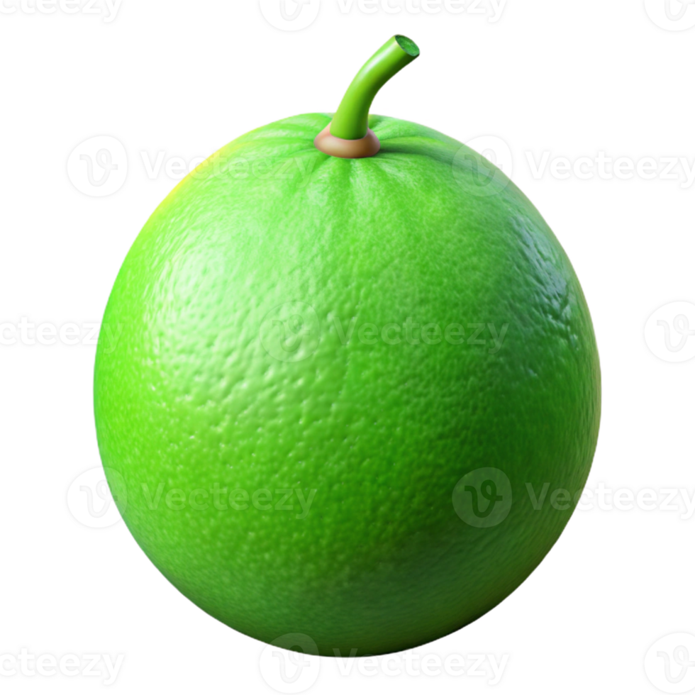 3D Render Green Lime Fruit 53921662 PNG
