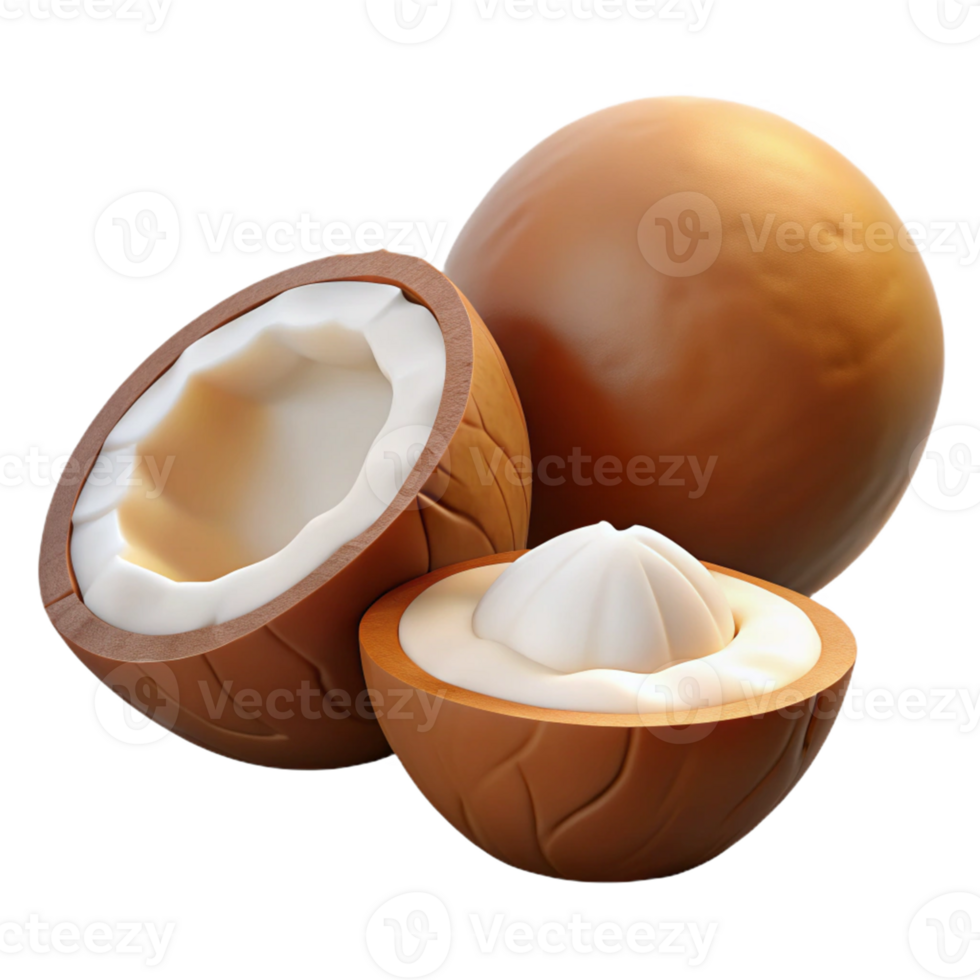 3d hacer de cocos, tropical Fruta ilustración 53921981 PNG