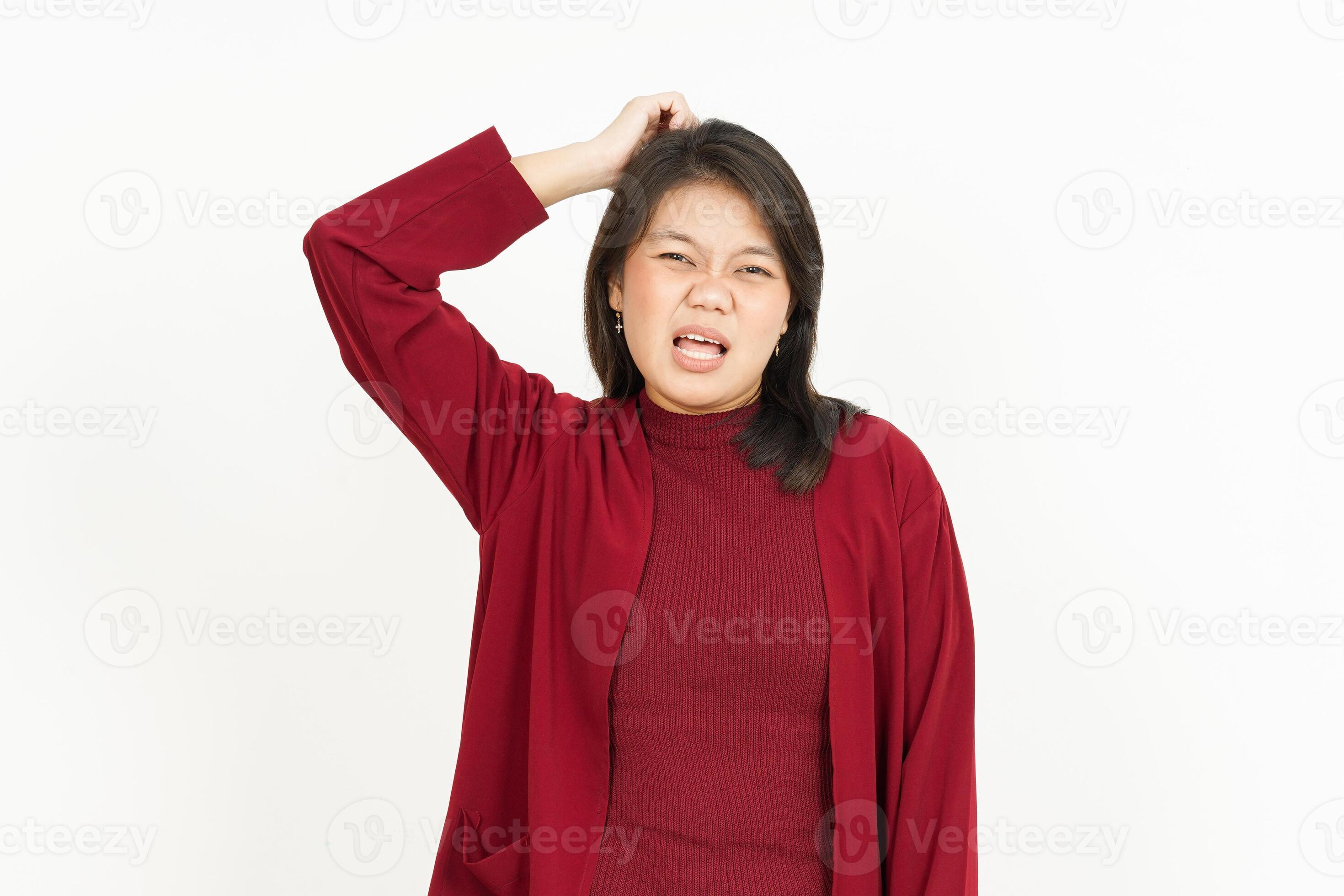 Forget Something Gesture Of Beautiful Asian Woman Isolated On White ...