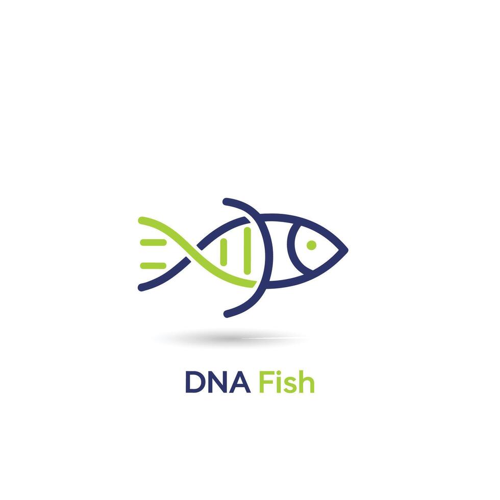 Dna fish logo design 53927073 Vector Art at Vecteezy