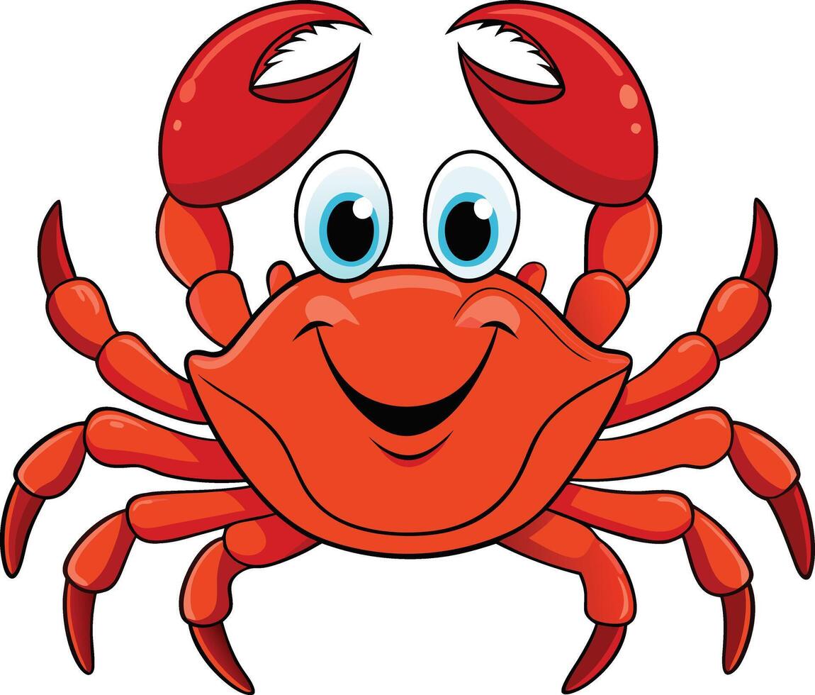 Happy Red Crab Illustration 53929256 Vector Art at Vecteezy Happy Red Crab Illustration 53929256 Vector Art at Vecteezy