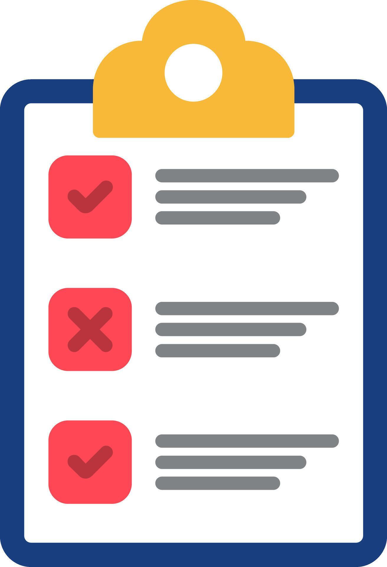 Checklist Flat Icon 53930736 Vector Art at Vecteezy