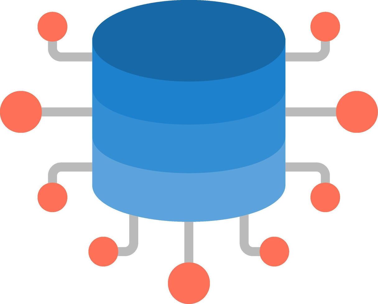 Database Flat Icon 53931578 Vector Art at Vecteezy