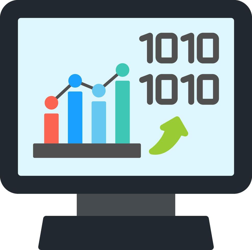 Binary Codes Flat Icon 53932708 Vector Art at Vecteezy