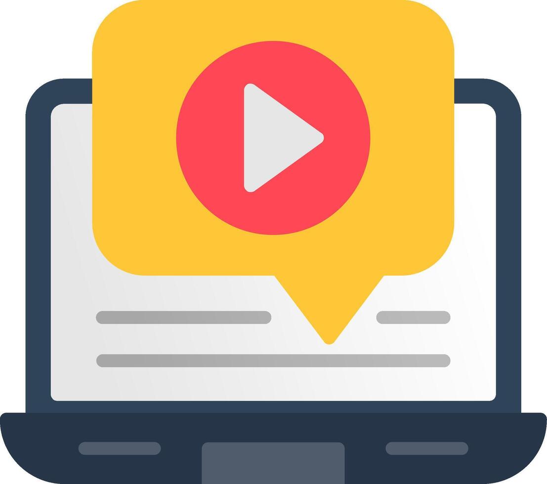 Tutorial Flat Icon 53935246 Vector Art at Vecteezy