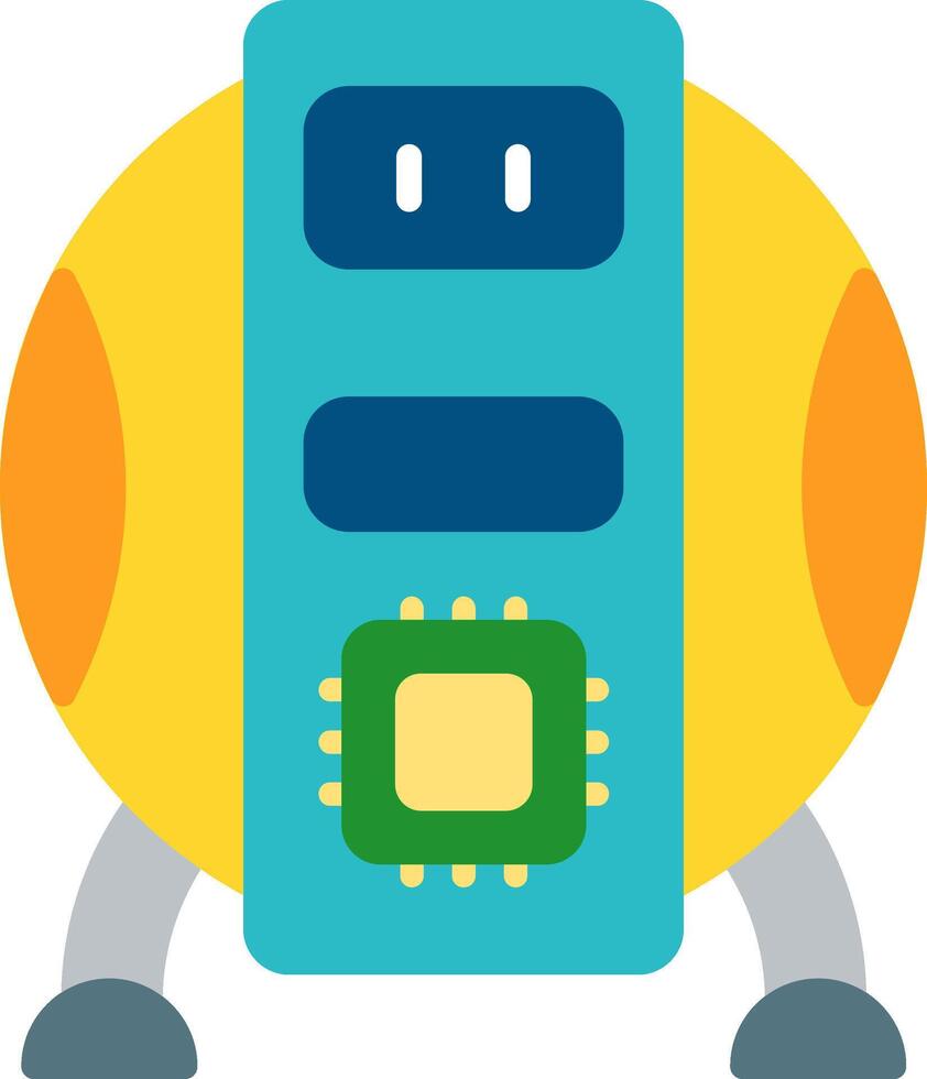 Robot Flat Icon 53936643 Vector Art at Vecteezy