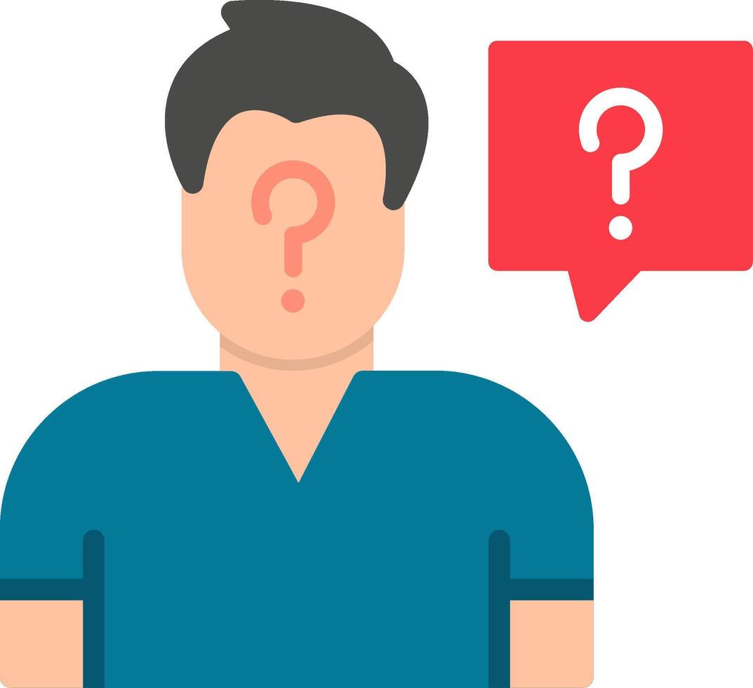 Question Mark Flat Icon 53936758 Vector Art at Vecteezy