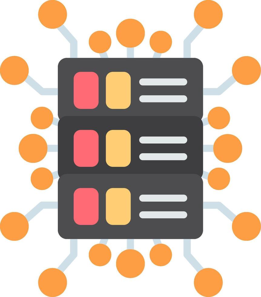 Big Data Flat Icon 53937217 Vector Art at Vecteezy