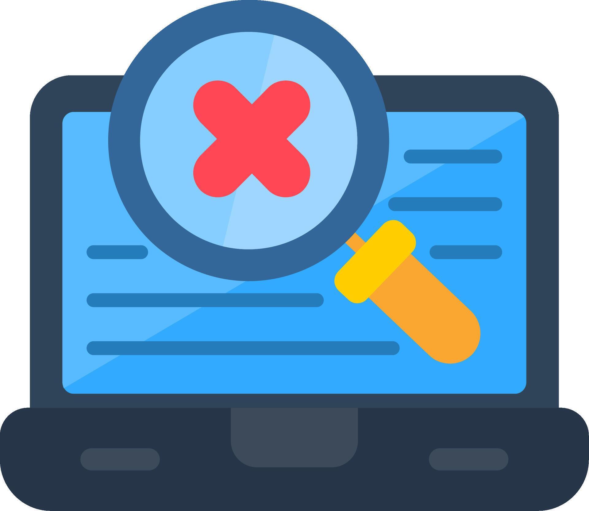 Code Error Flat Icon 53937245 Vector Art at Vecteezy