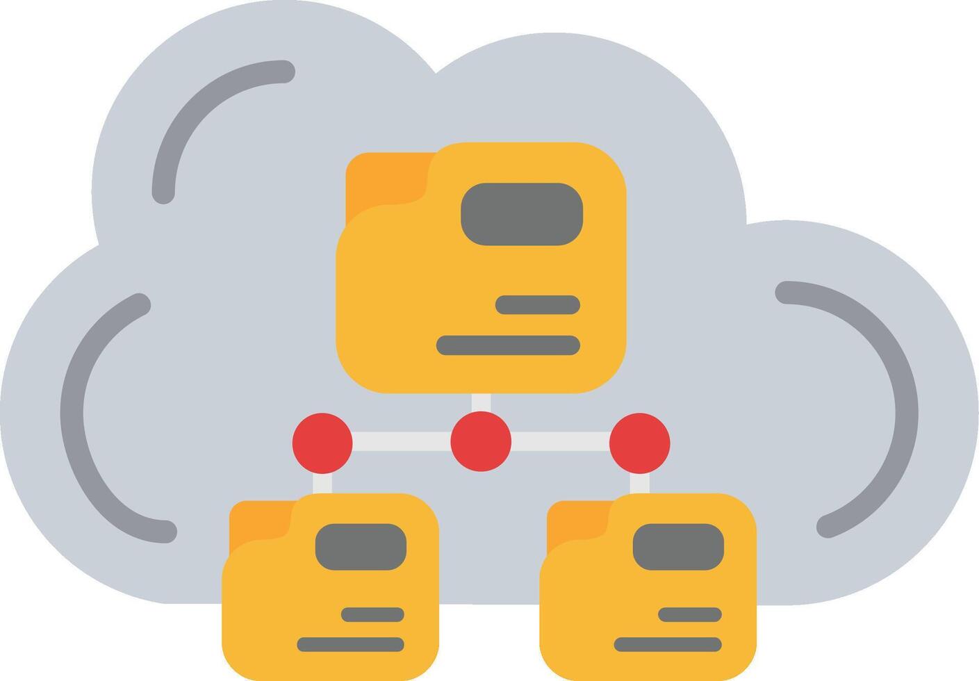 Cloud Data Flat Icon 53938558 Vector Art at Vecteezy