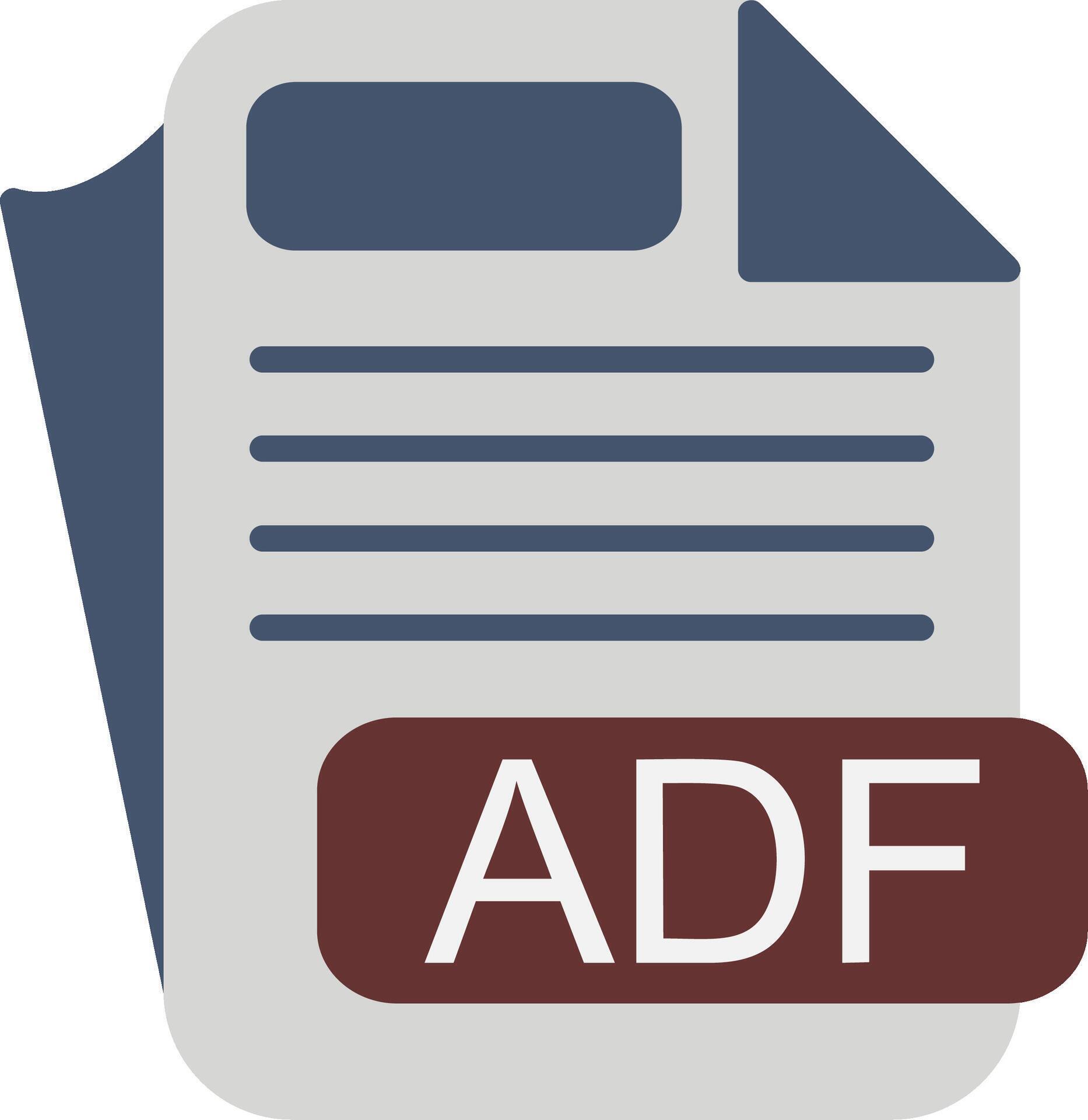 ADF File Format Flat Icon 53938575 Vector Art at Vecteezy