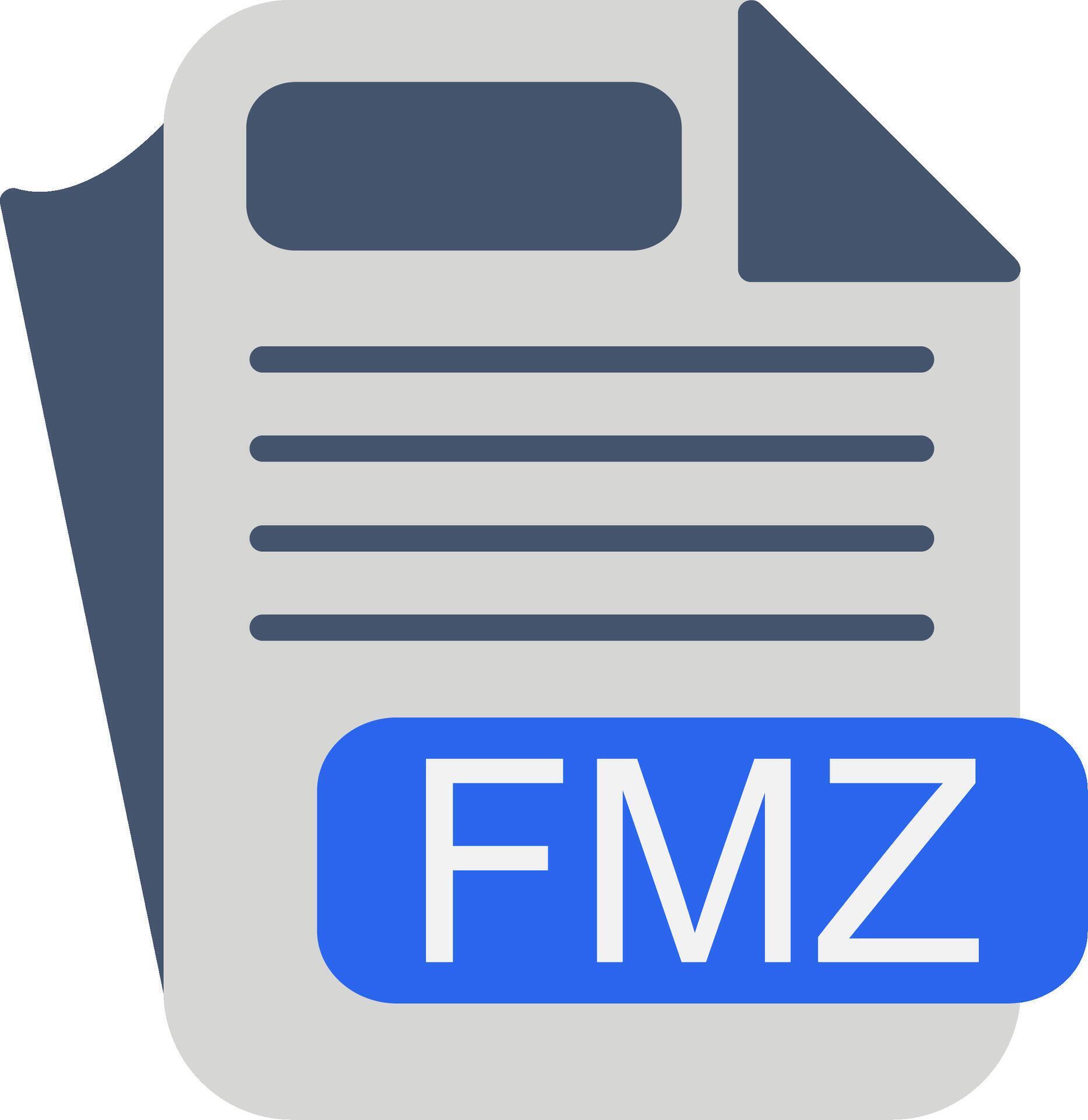 Fmz File Format Flat Icon 53938596 Vector Art At Vecteezy
