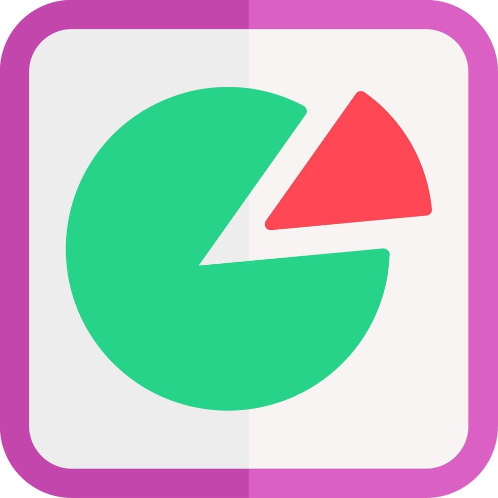 Pie Chart Flat Icon 53938700 Vector Art at Vecteezy