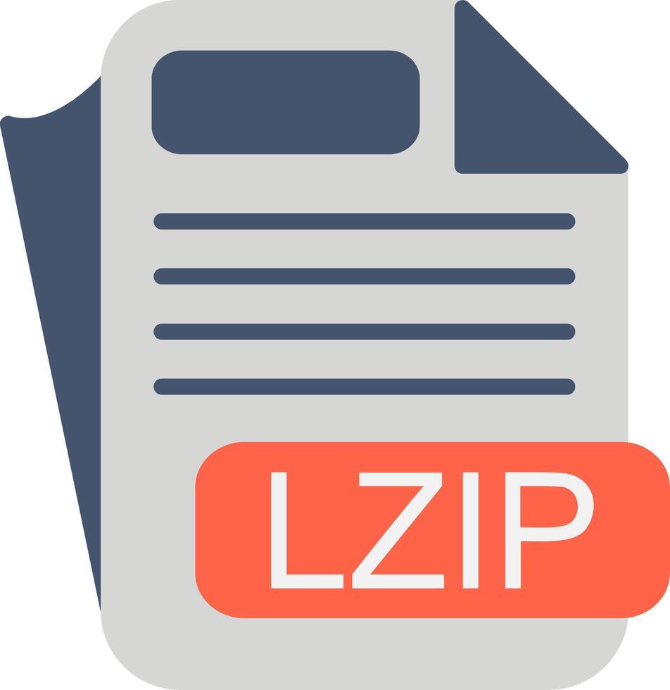 LZIP File Format Flat Icon 53939268 Vector Art at Vecteezy
