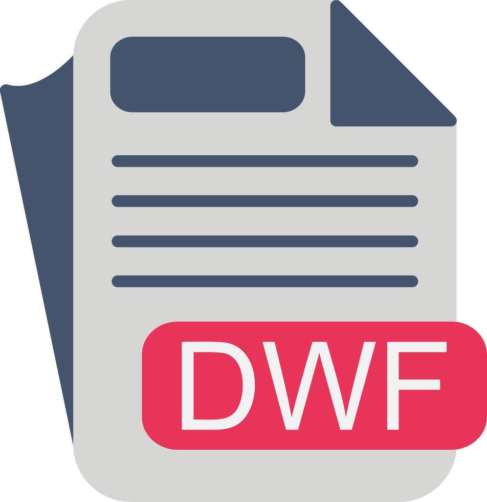 dwf archivo formato plano icono 53939290 Vector en Vecteezy