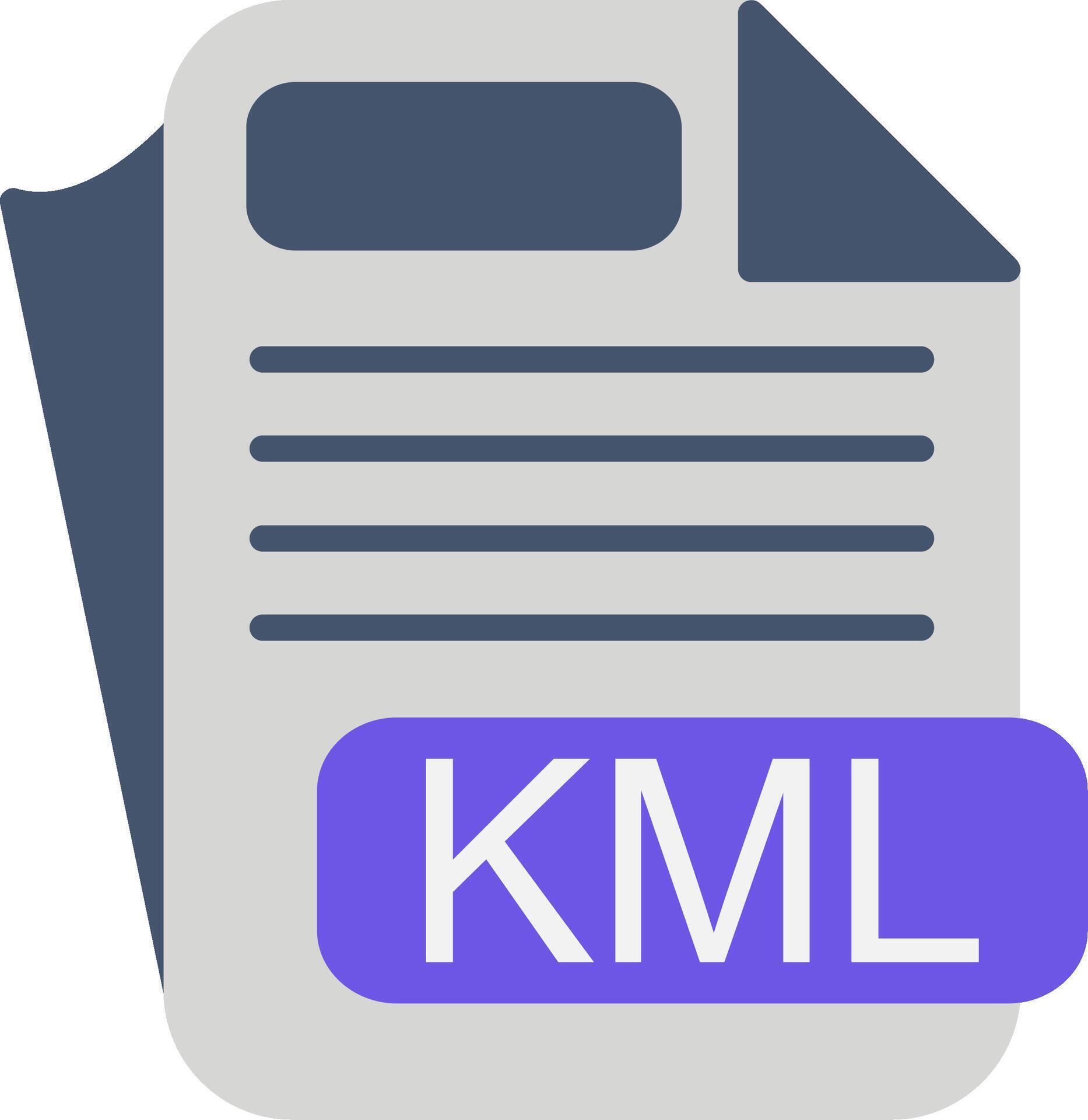 KML File Format Flat Icon 53939413 Vector Art at Vecteezy