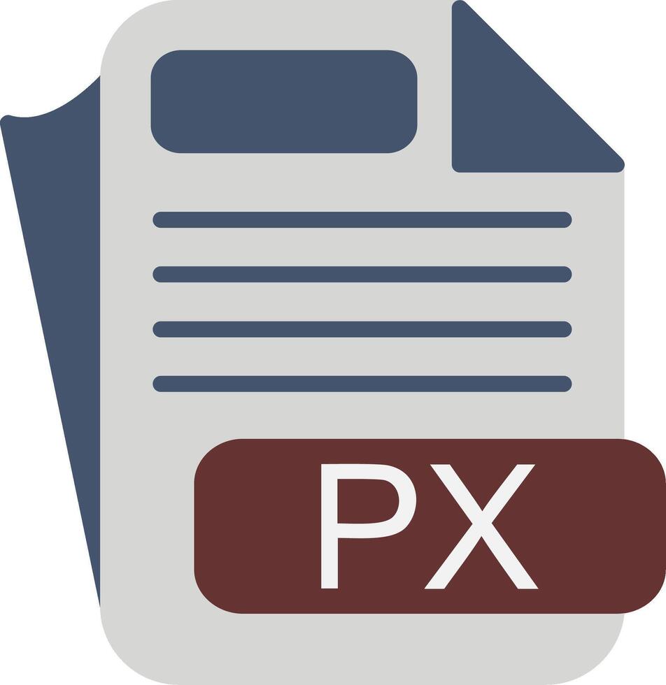 PX File Format Flat Icon 53939443 Vector Art at Vecteezy