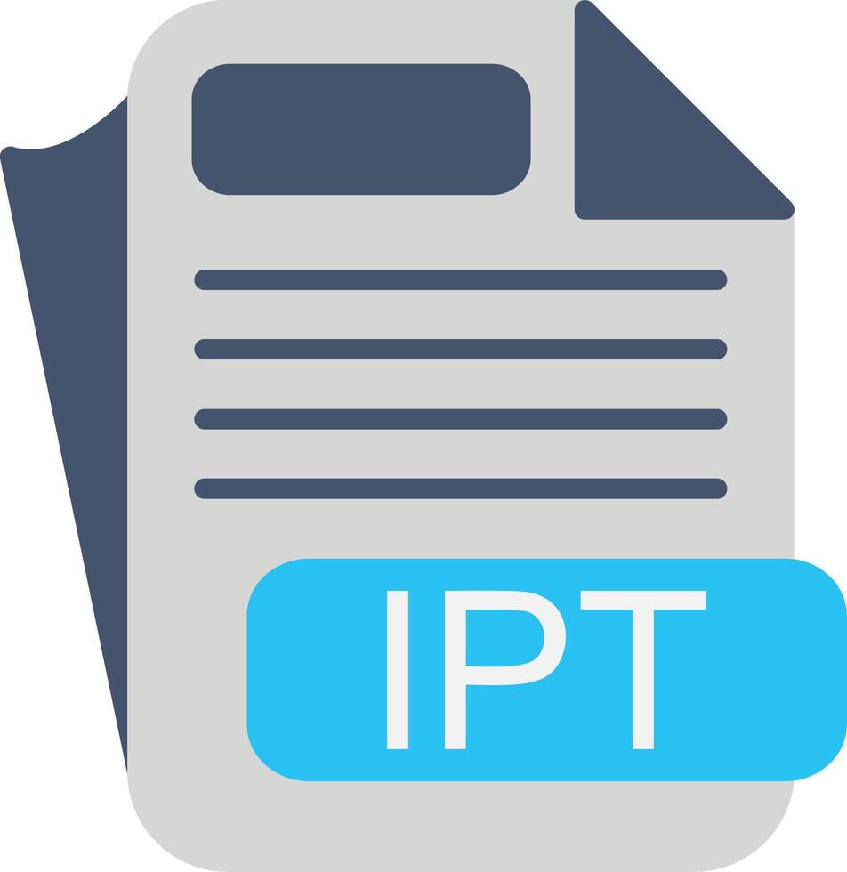 IPT File Format Flat Icon 53939497 Vector Art at Vecteezy