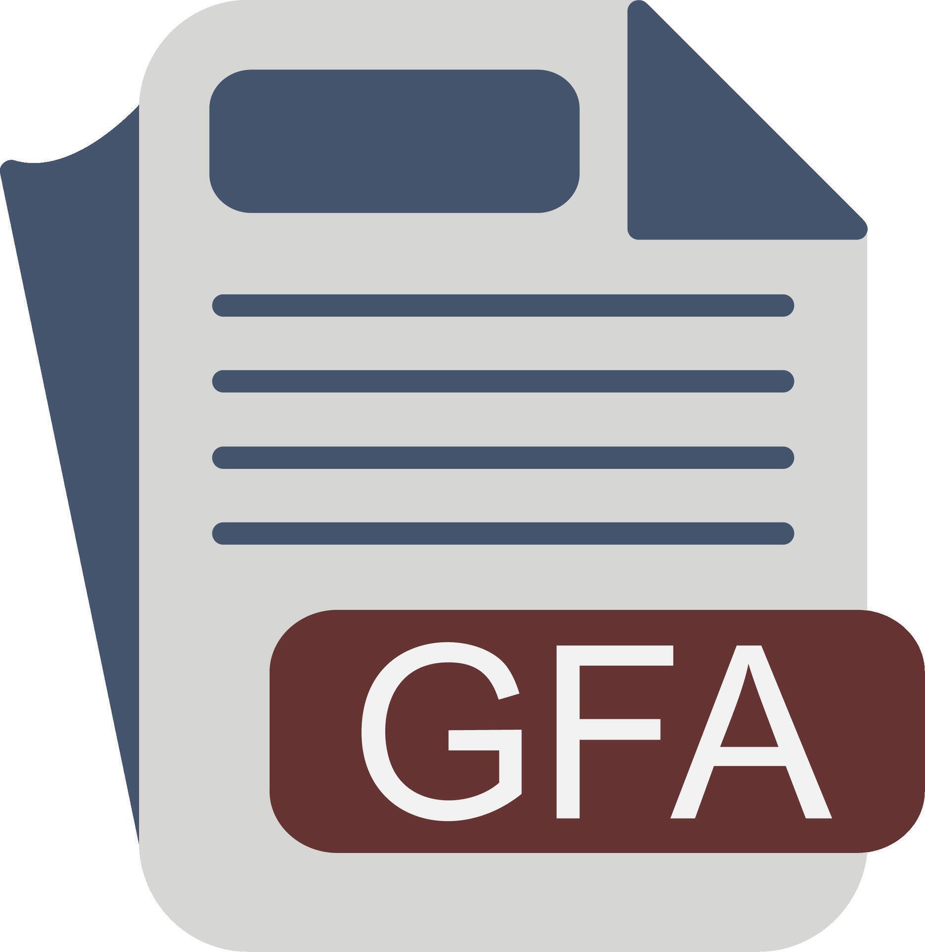 GFA File Format Flat Icon 53939538 Vector Art at Vecteezy