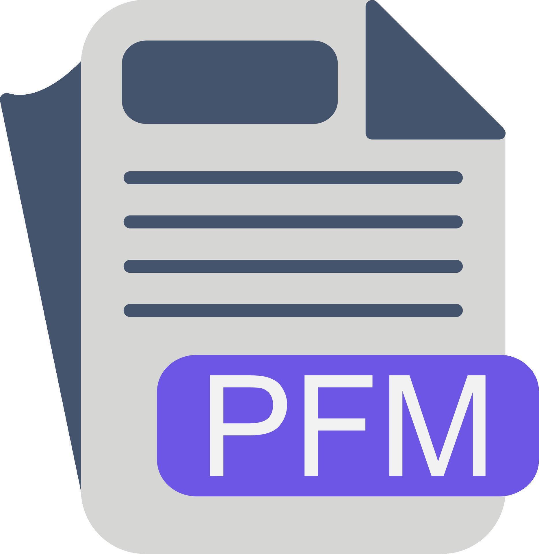 PFM File Format Flat Icon 53939646 Vector Art at Vecteezy
