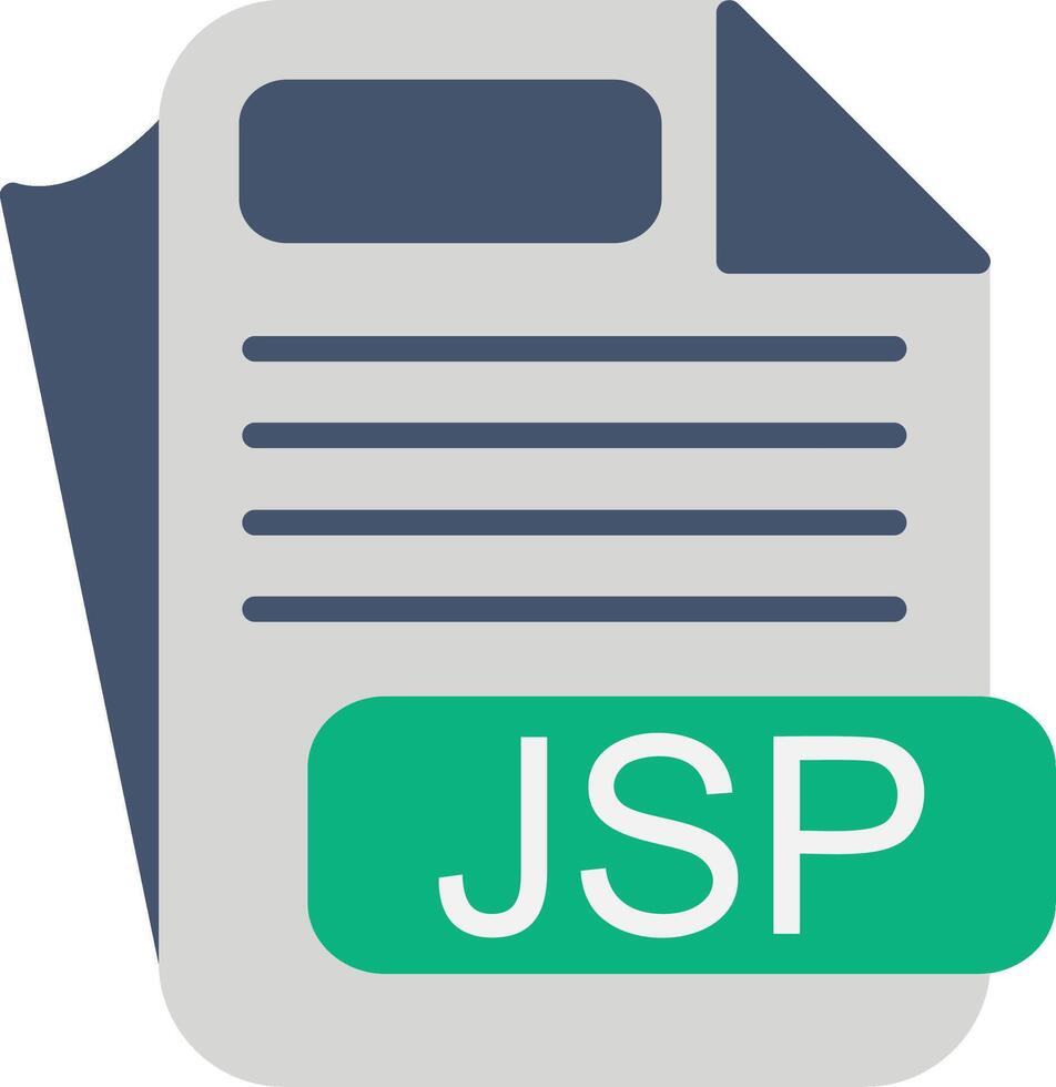 Jsp File Format Flat Icon 53939721 Vector Art At Vecteezy