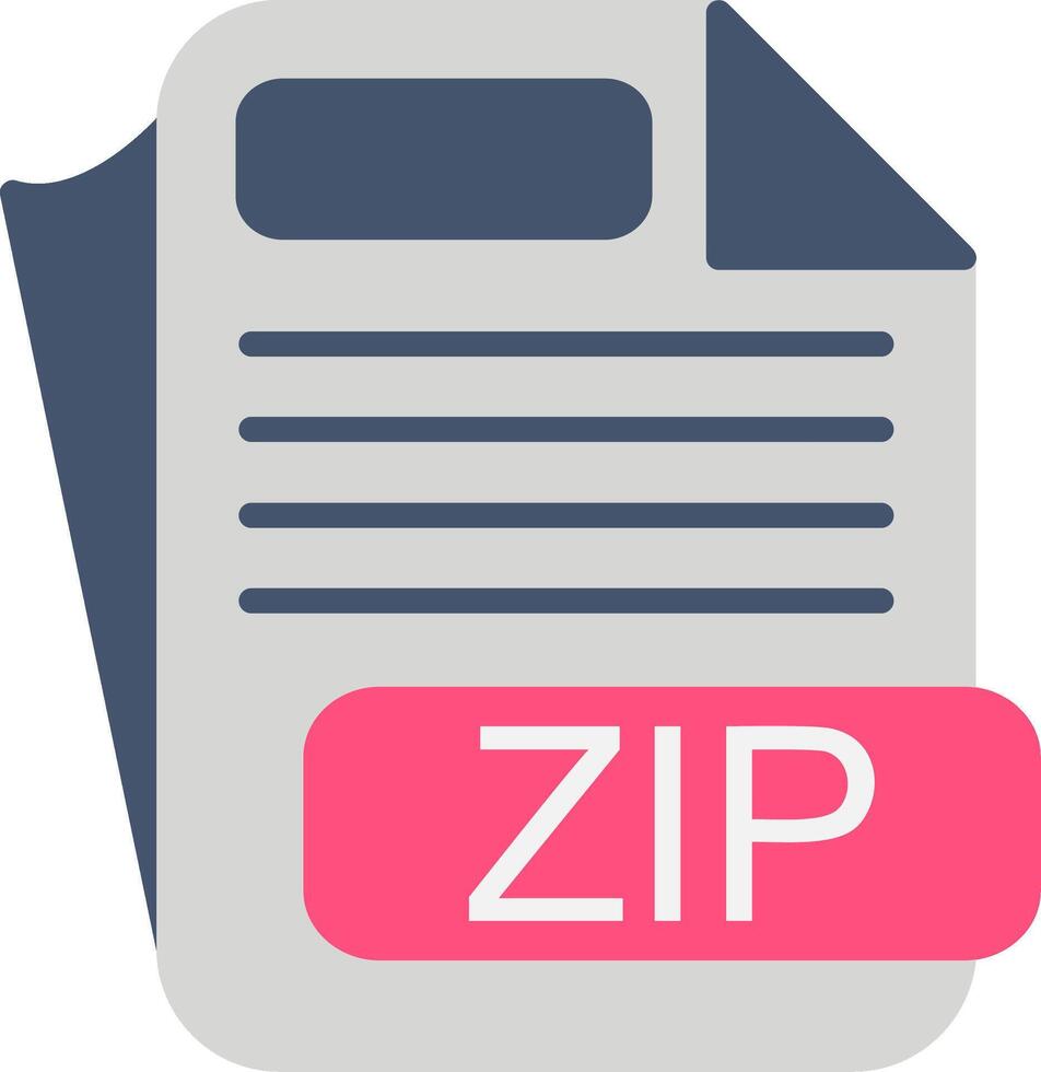 ZIP File Format Flat Icon 53939731 Vector Art at Vecteezy
