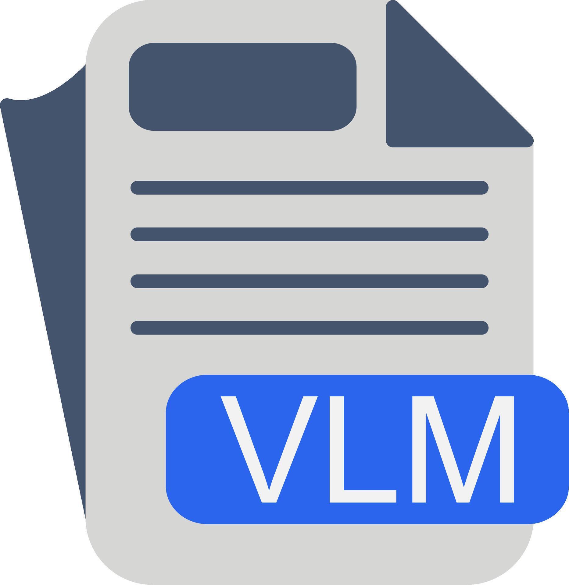 VLM File Format Flat Icon 53939784 Vector Art at Vecteezy