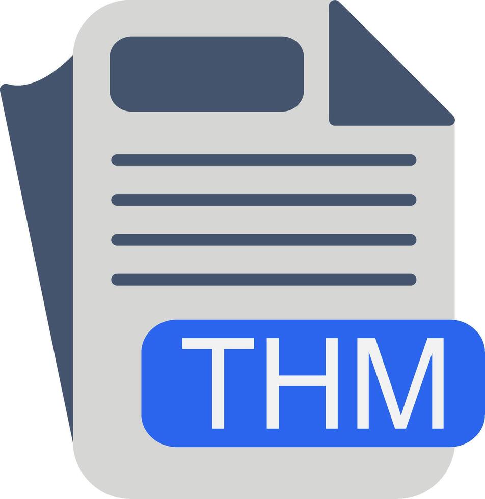 Thm File Format Flat Icon 53939855 Vector Art At Vecteezy