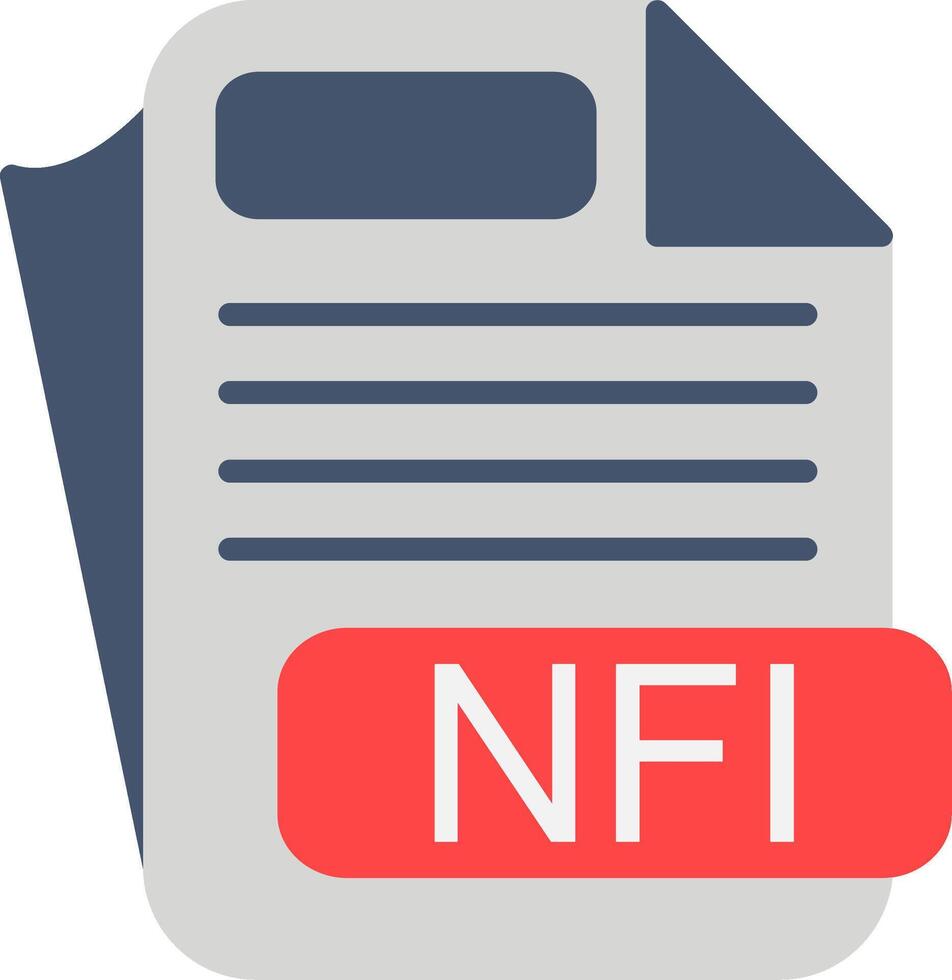 NFI File Format Flat Icon 53940016 Vector Art at Vecteezy