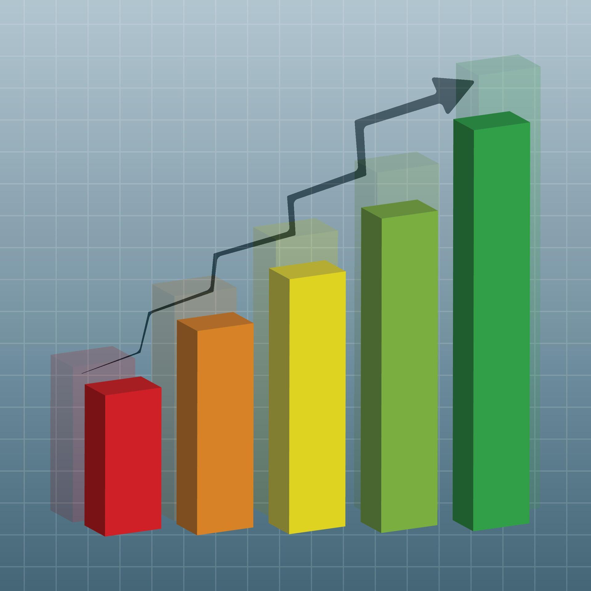 Business Growth Chart Colorful Design 53953739 Vector Art At Vecteezy