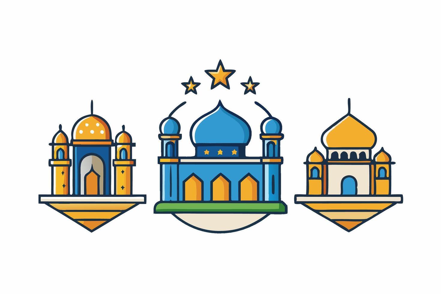 Islamic architecture icon set 53956117 Vector Art at Vecteezy Islamic architecture icon set 53956117 Vector Art at Vecteezy