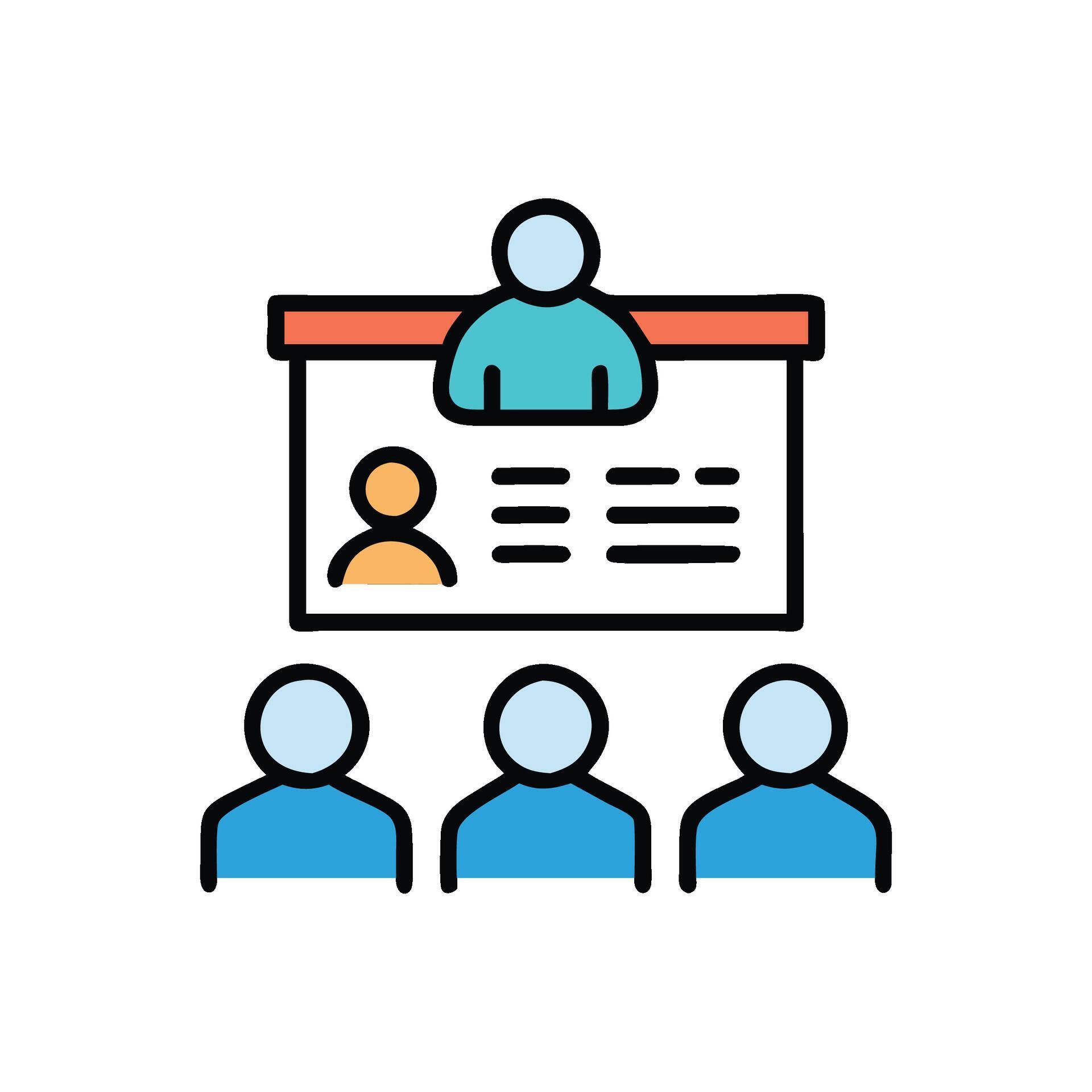 Basic Group Presentation Icon 53961331 Vector Art at Vecteezy