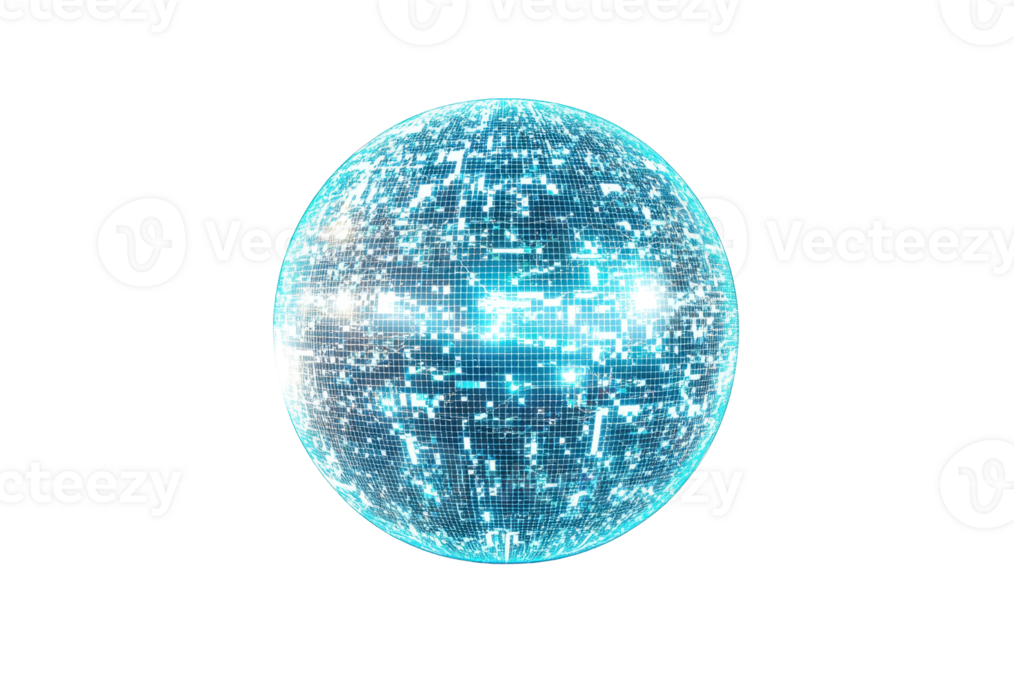 A glowing digital sphere filled with interconnected data points, representing technology and ...