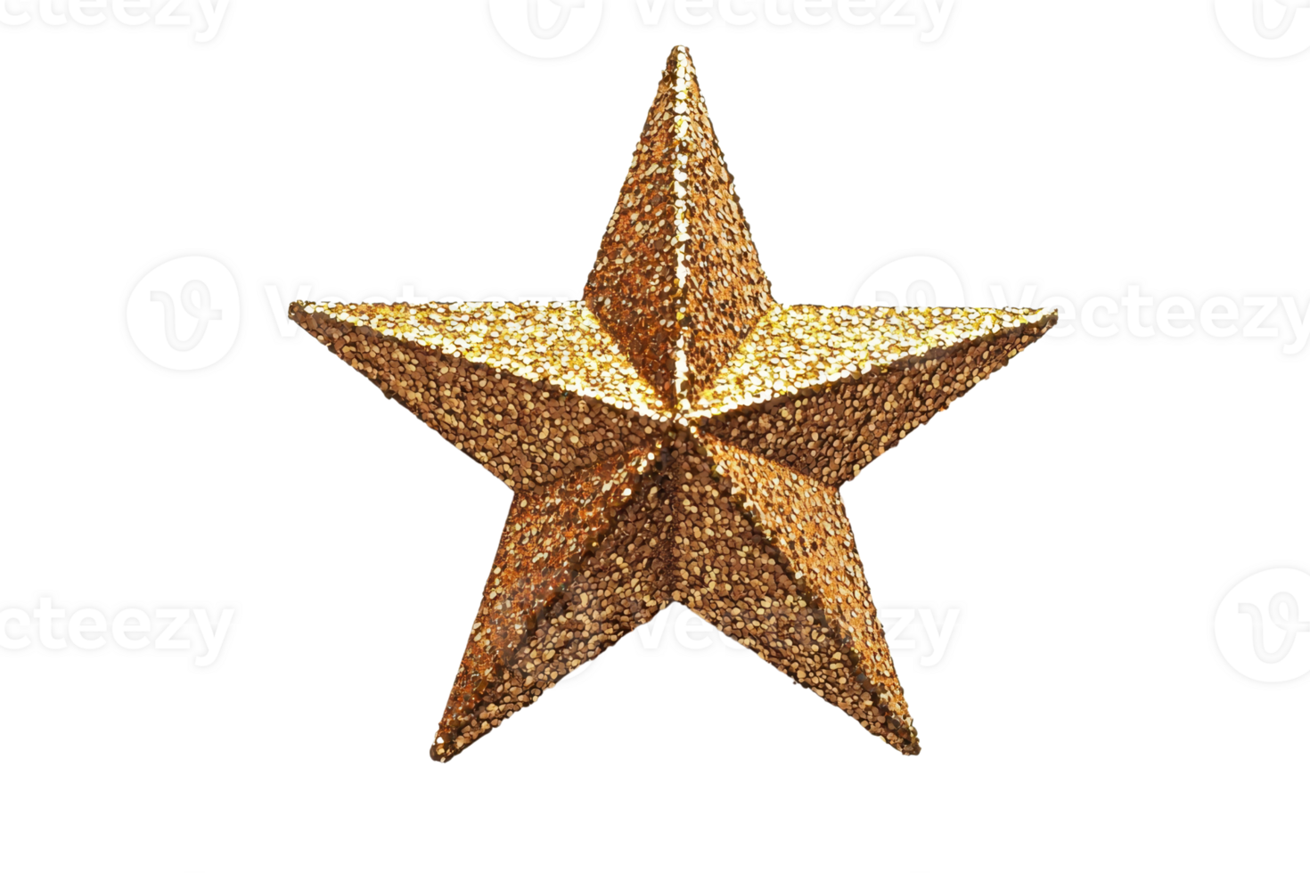 A dazzling, three-dimensional gold star with sharp points. 53964180 PNG