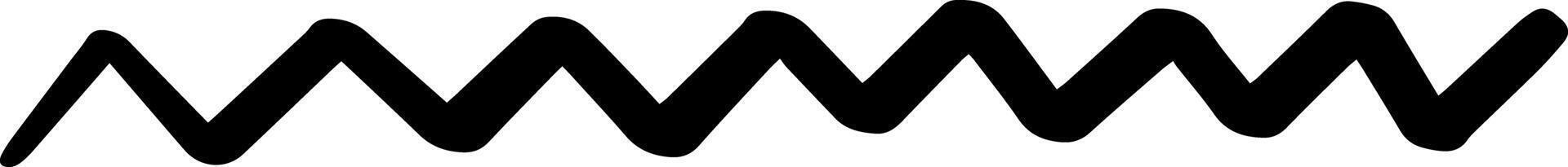 Horizontal Seamless Repeating Geometric Pattern Of Black Zigzag Lines Creating A Simple And