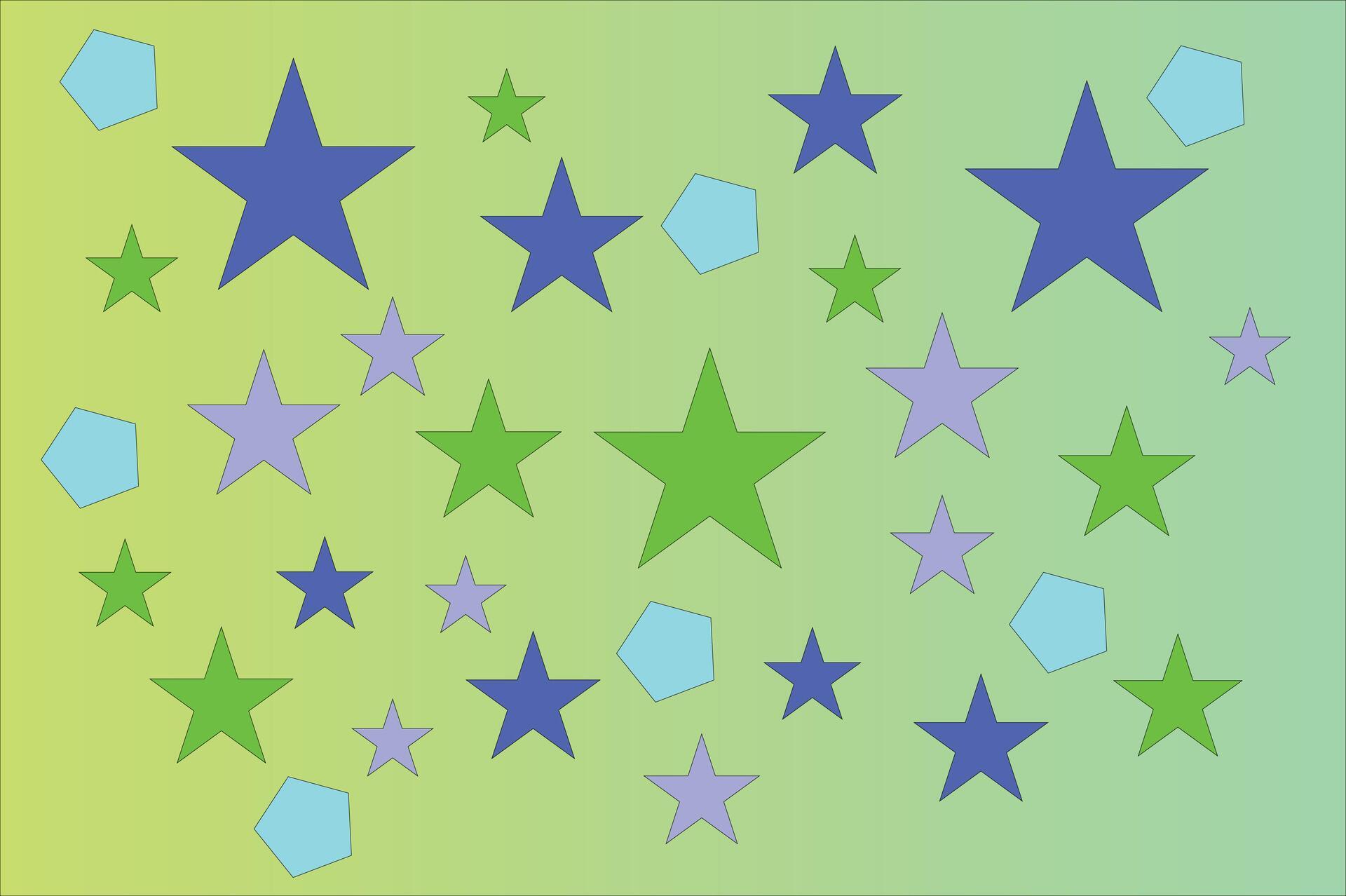 Repetitive Blue And Green Star Shape Background Design Illustration ... Repetitive Blue And Green Star Shape Background Design Illustration ...