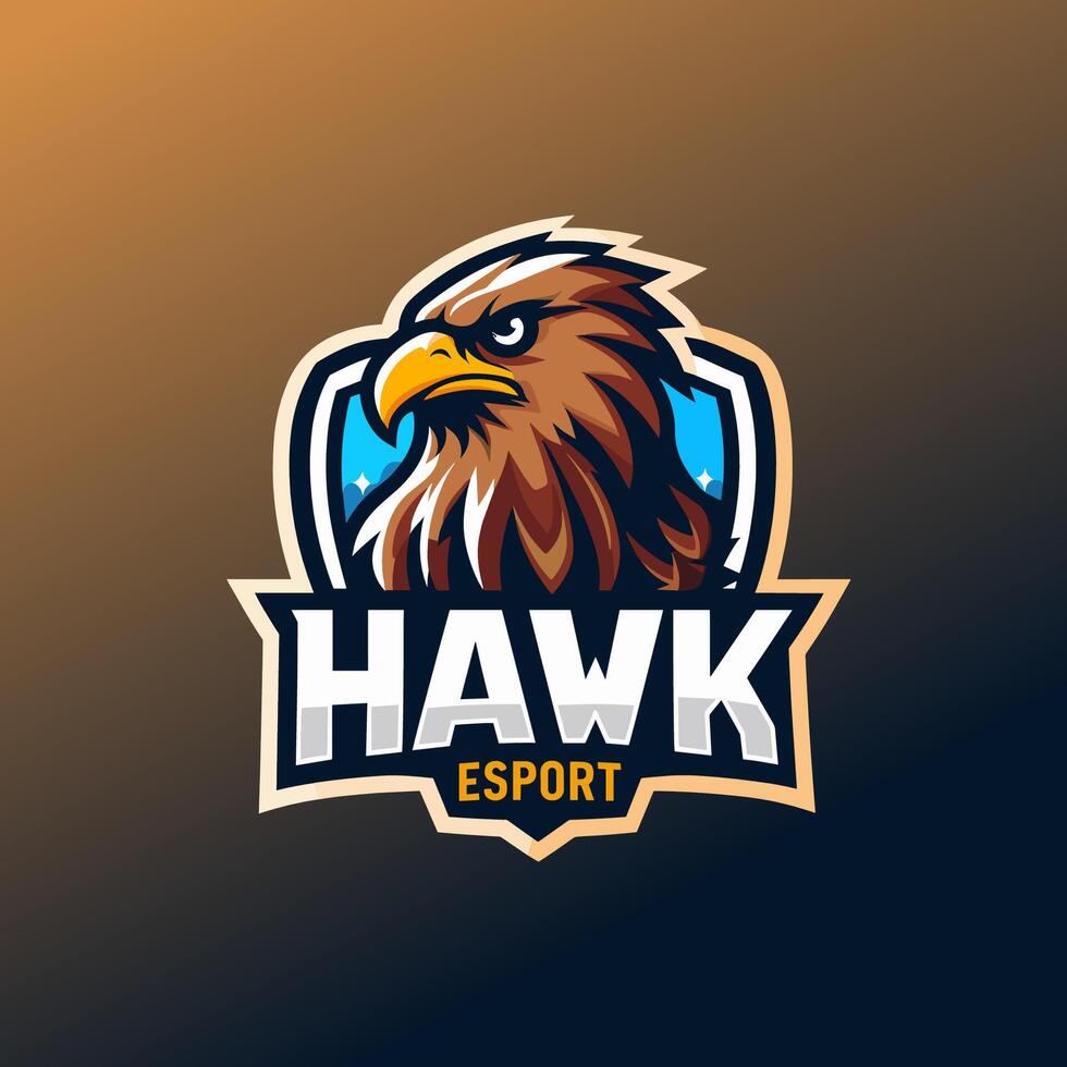 the hawk logo for esports sport team emblem design template 54004878 Vector Art at Vecteezy