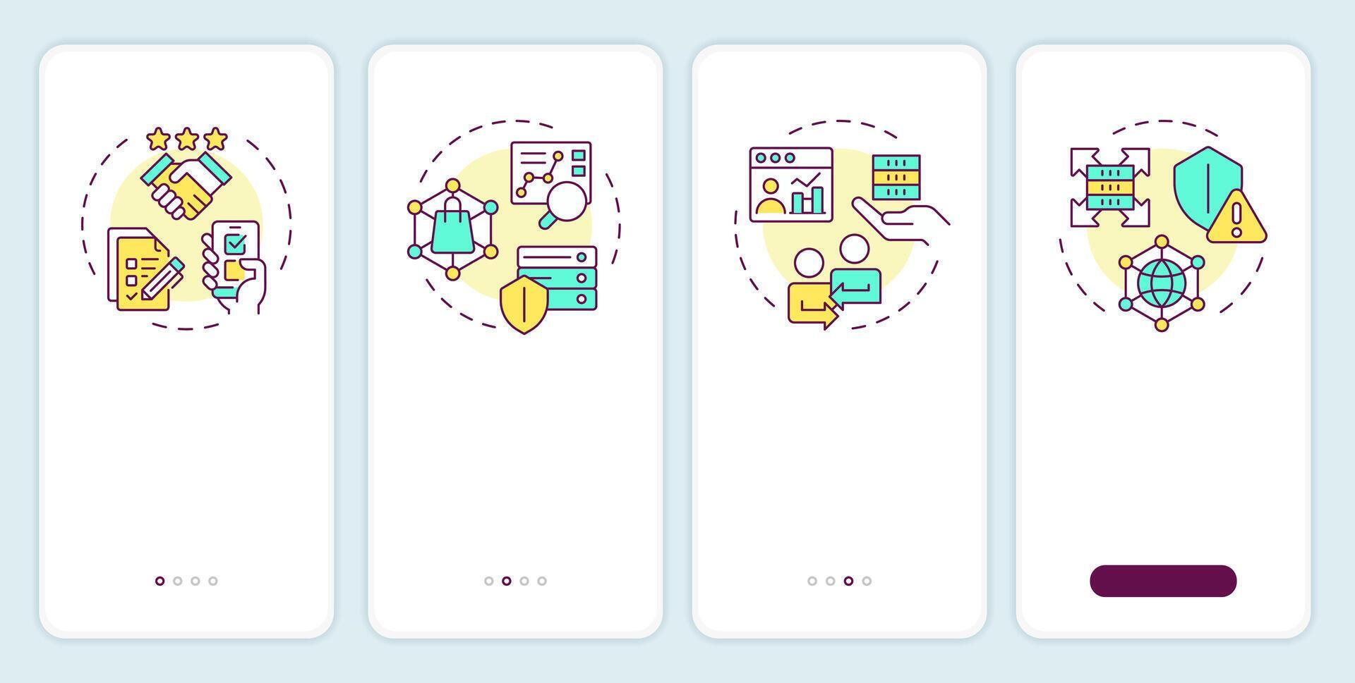 Audience Data Types Onboarding Mobile App Screen E Business