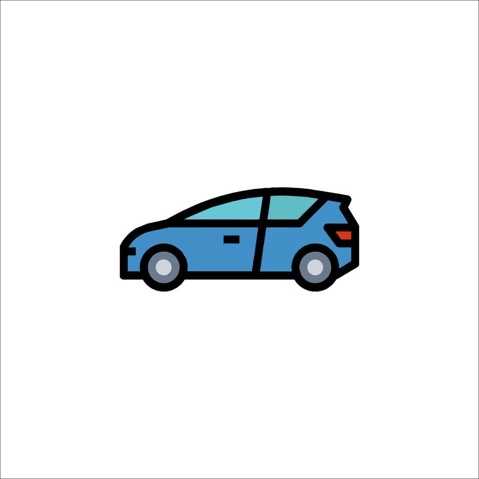 A blue car icon on a white background 54025090 Vector Art at Vecteezy