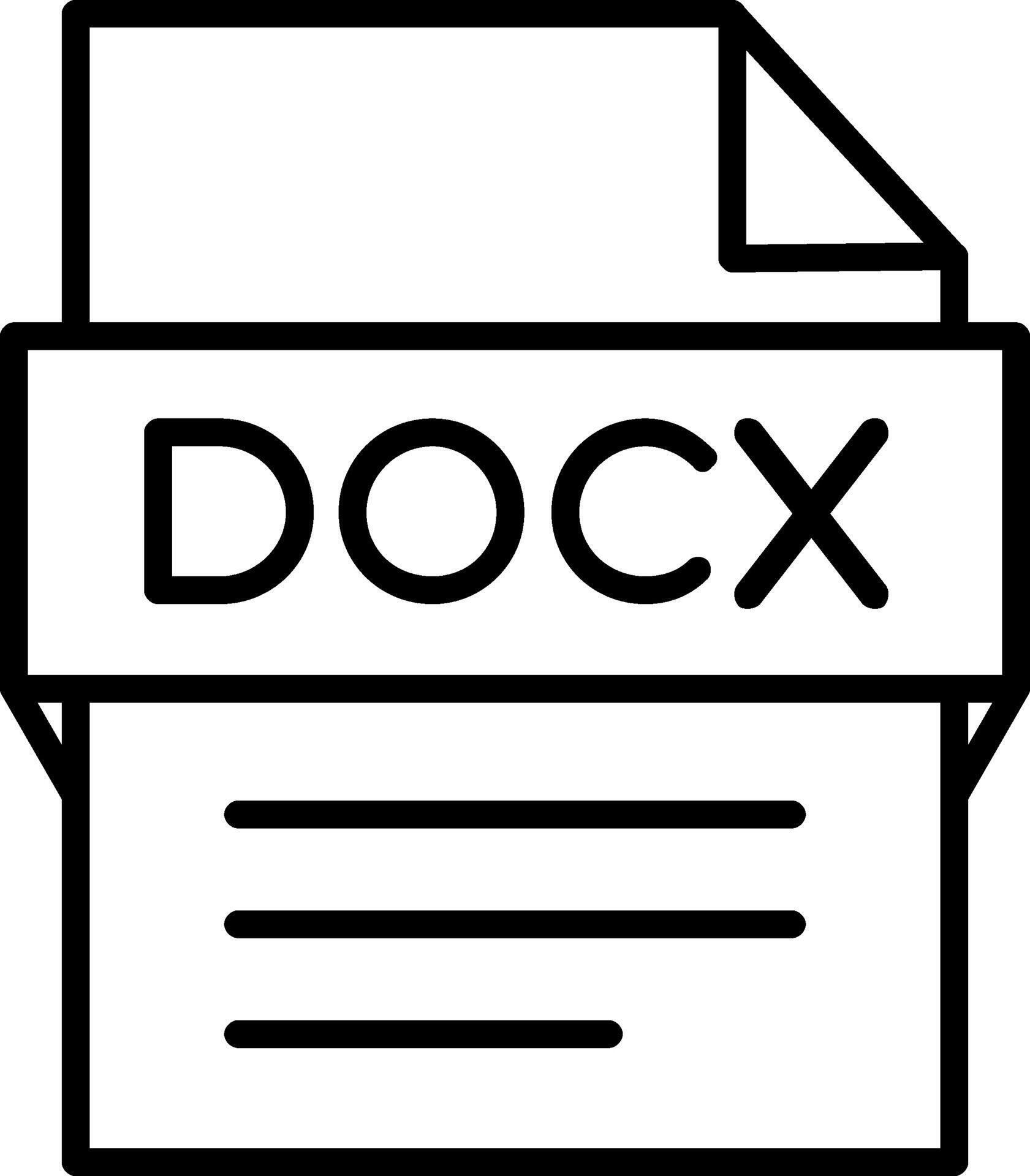 Docx File Icon Design Symbol 54029792 Vector Art at Vecteezy