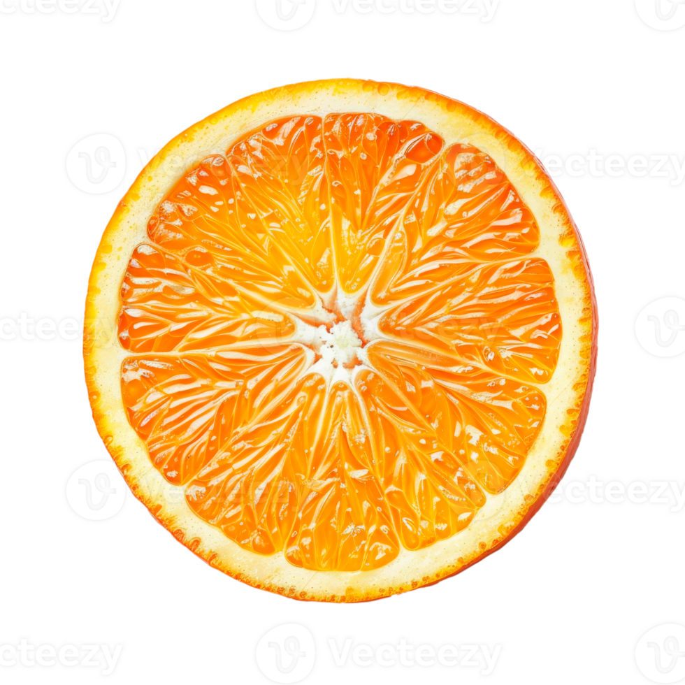 A fresh orange fruit slice showcasing vibrant orange color and texture ... A fresh orange fruit slice showcasing vibrant orange color and texture ...