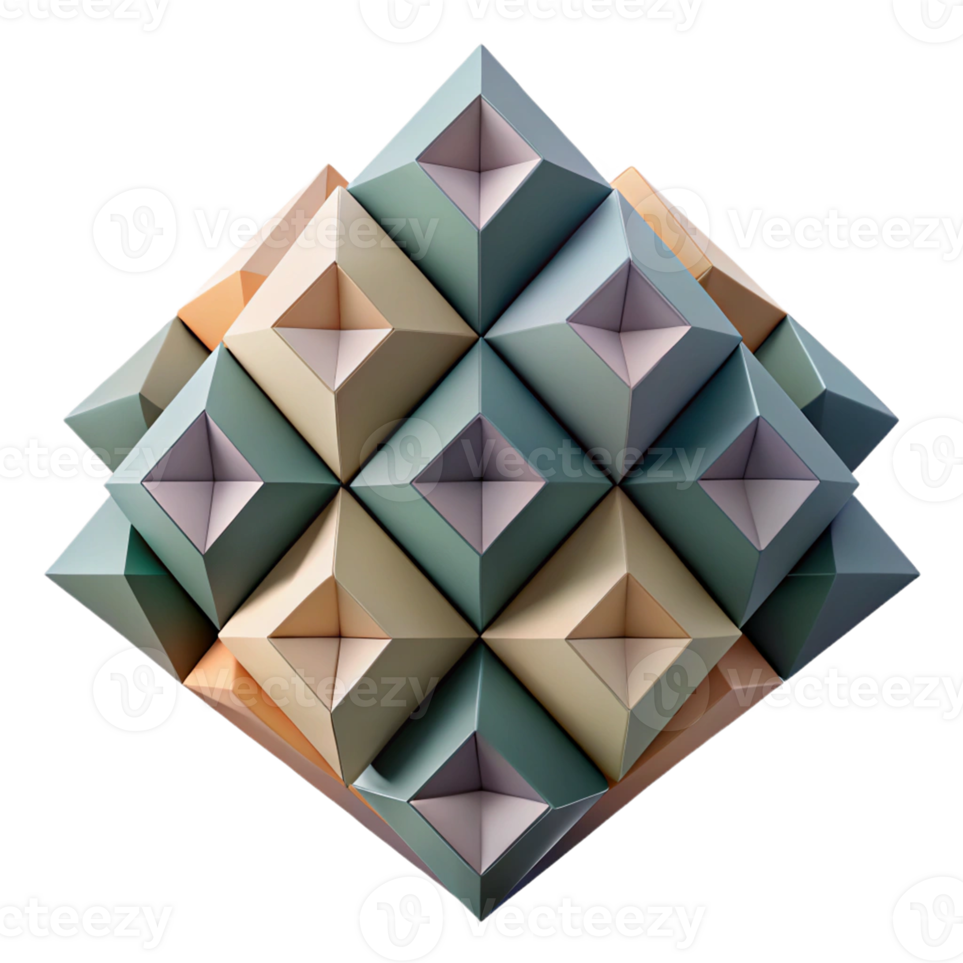 Abstract 3d Geometric Shapes Background 54046955 Png