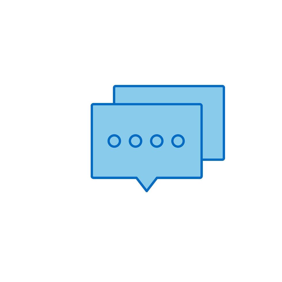The message box icon on white background. 54048458 Vector Art at Vecteezy