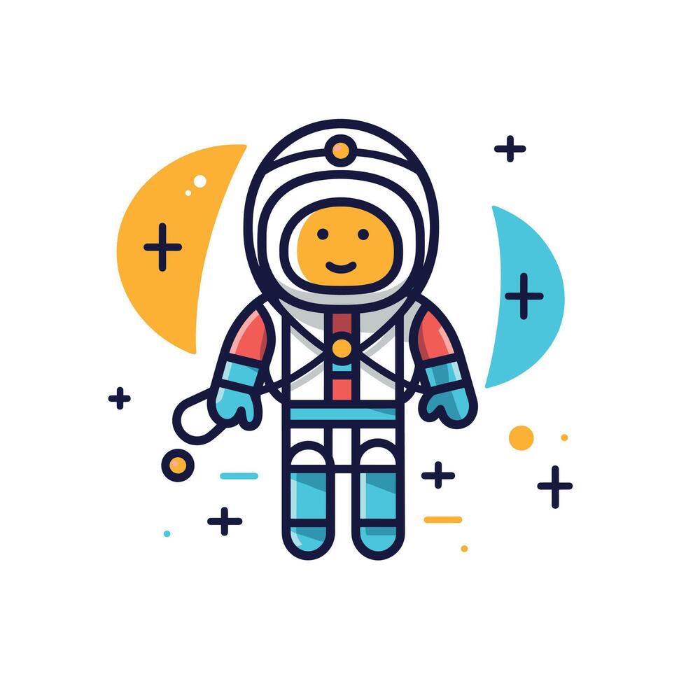 Cute cartoon astronaut exploring outer space 54049165 Vector Art at ... Cute cartoon astronaut exploring outer space 54049165 Vector Art at ...