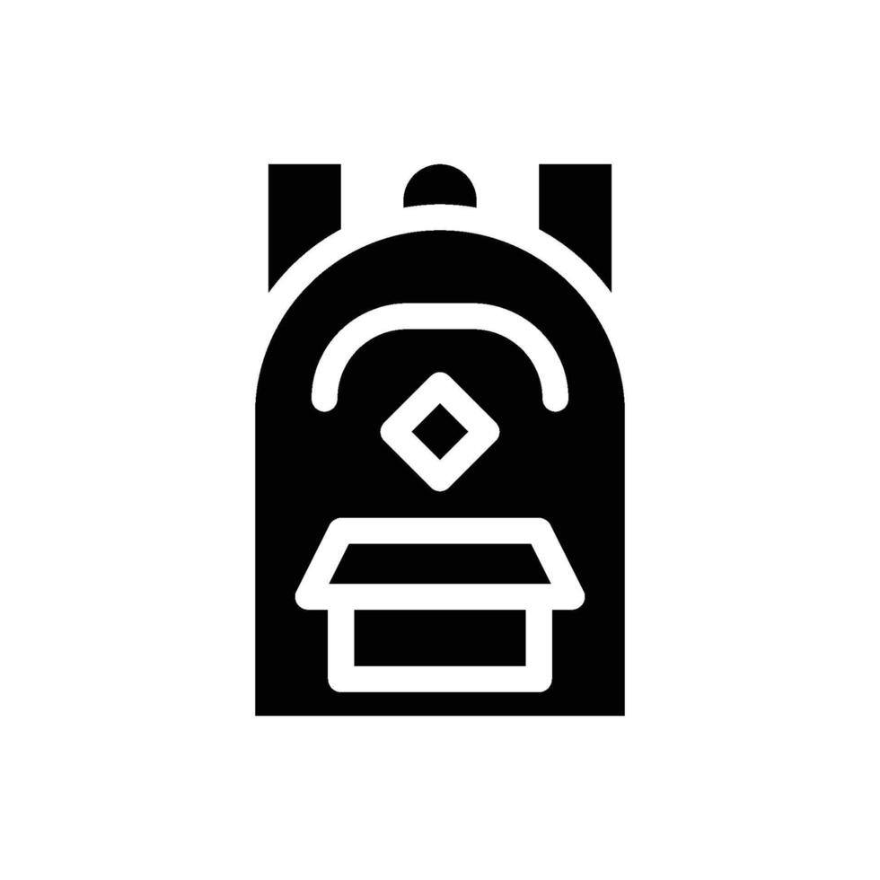 Backpack Icon - solid 54050849 Vector Art at Vecteezy