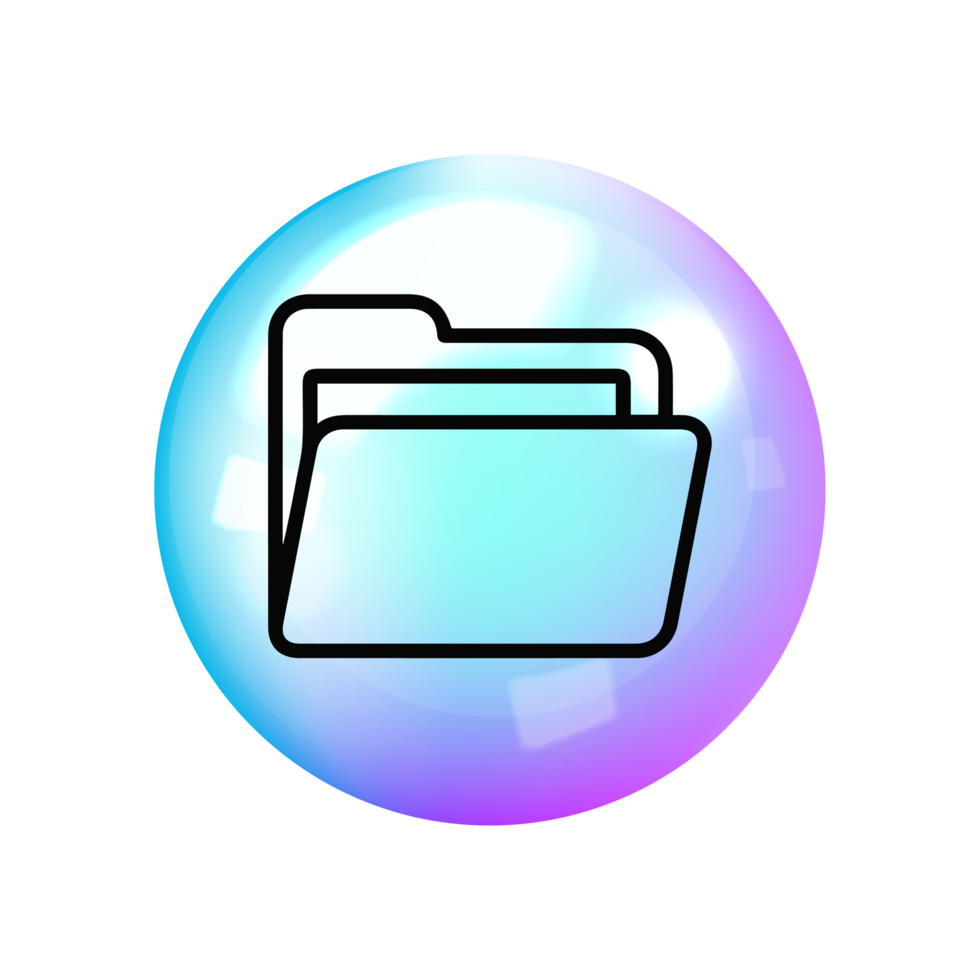 Flat Design Folder Icons for Web and App Development 54055173 PNG