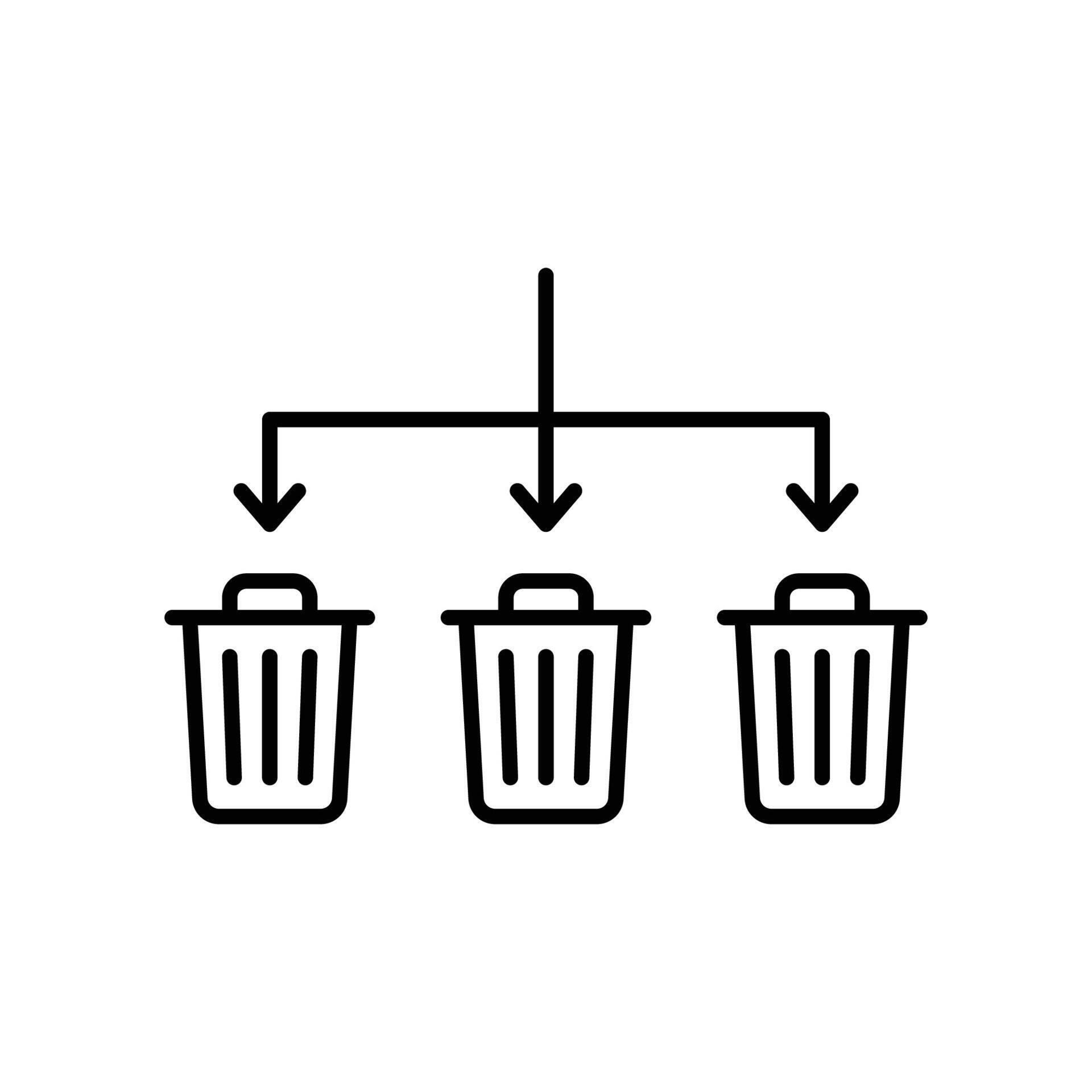Waste Sorting icon. Simple outline style. Waste segregation, sorting ... Waste Sorting icon. Simple outline style. Waste segregation, sorting ...