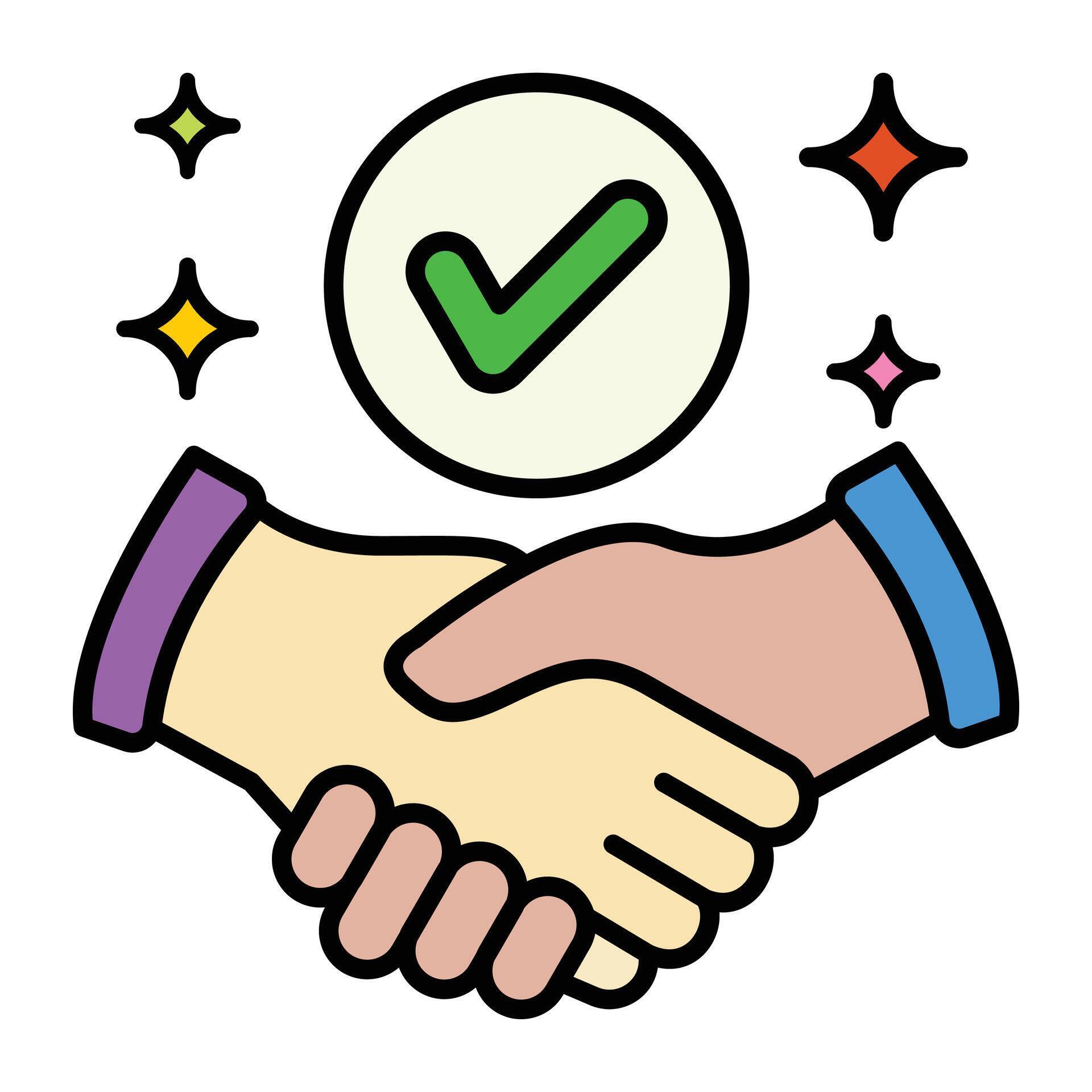 Partnership with handshake solid icon. 54061072 Vector Art at Vecteezy