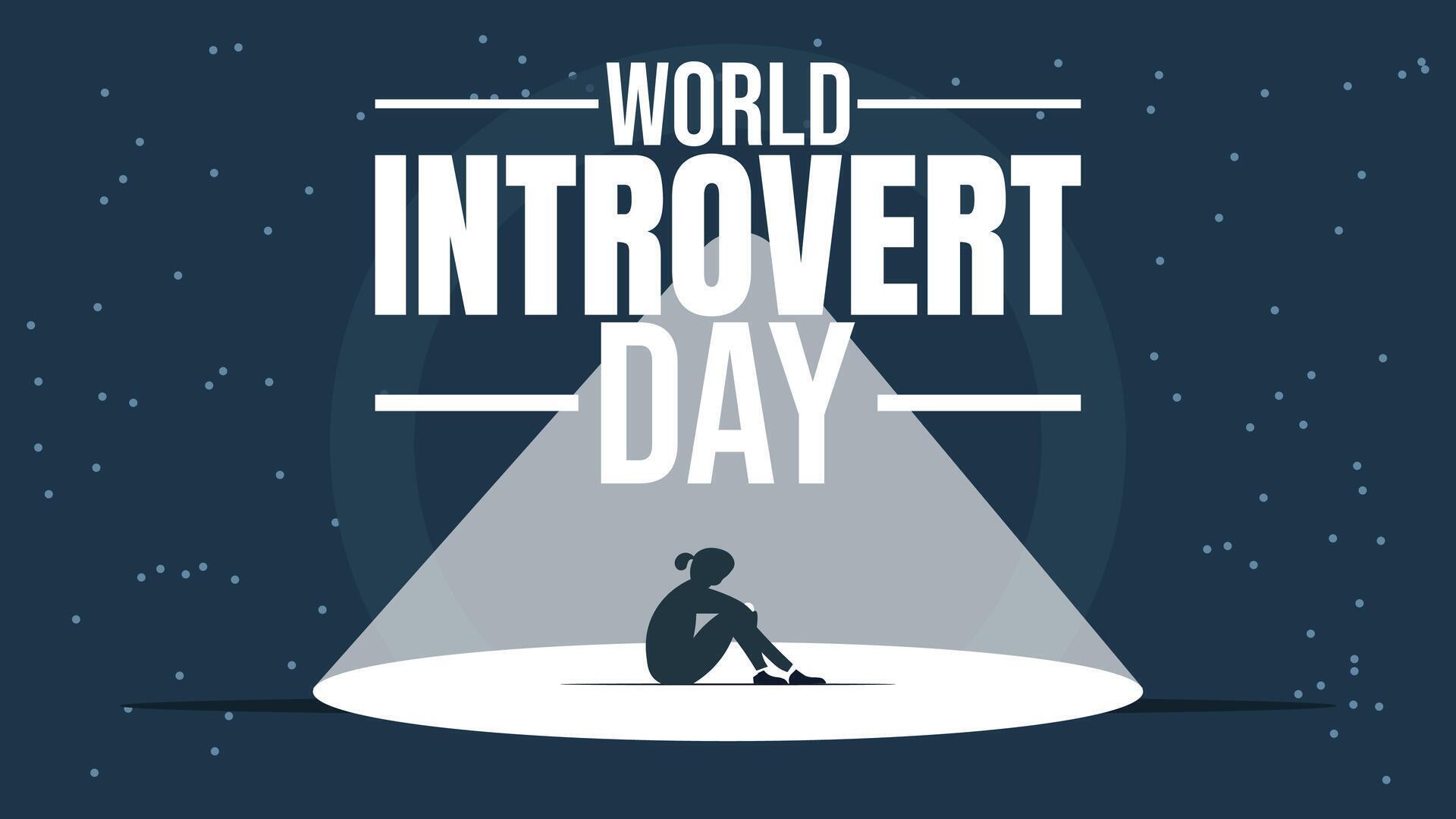 World introvert day background celebrated on january 2nd. 54063390 ...